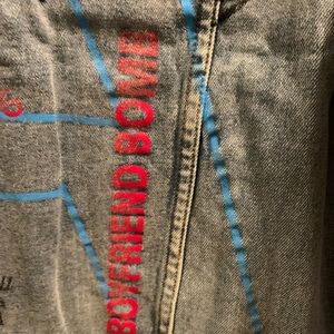 Jackets & Coats | Denim Jacket With Writing On It | Poshmark